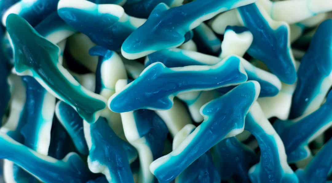 Blueberry Spinner Sharks – Sweetish Candy- A Swedish Candy Store