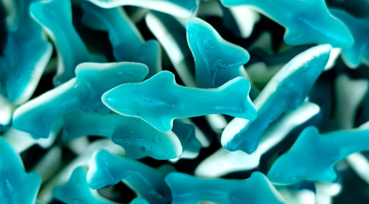 Jellioo Foam Sharks – Sweetish Candy- A Swedish Candy Store