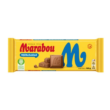 Marabou Milk Chocolate Bar 160g – Sweetish Candy- A Swedish Candy Store