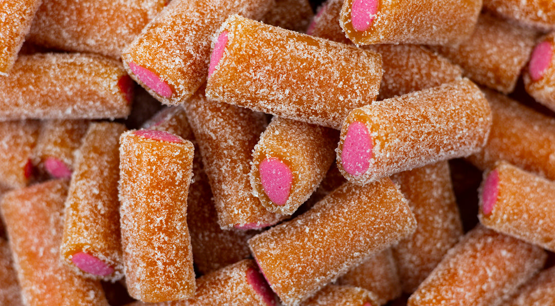 Sour Peach Mini Dynamite Sticks – Sweetish Candy- A Swedish Candy Store