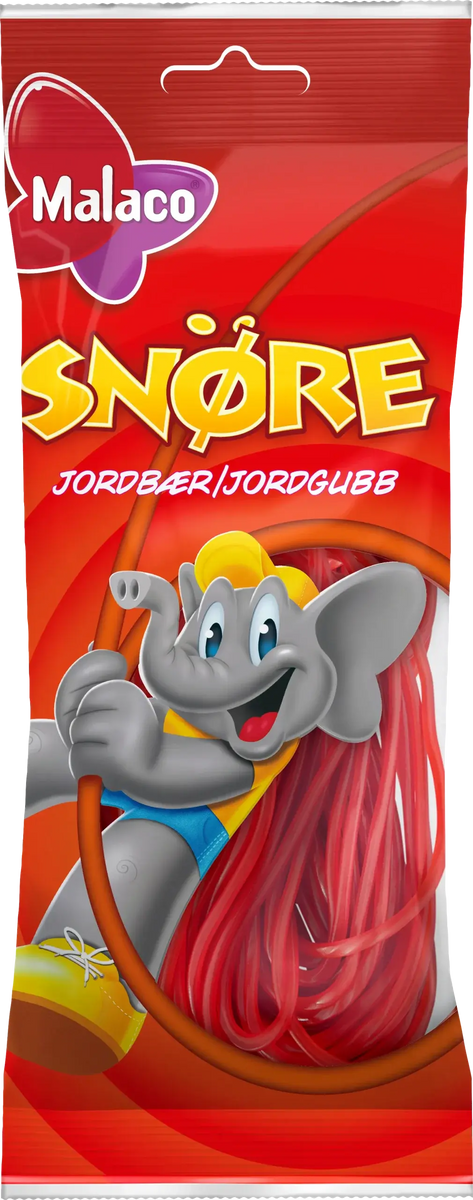 Malaco Snöre Jordgubb/Strawberry Licorice 92g – Sweetish Candy- A ...